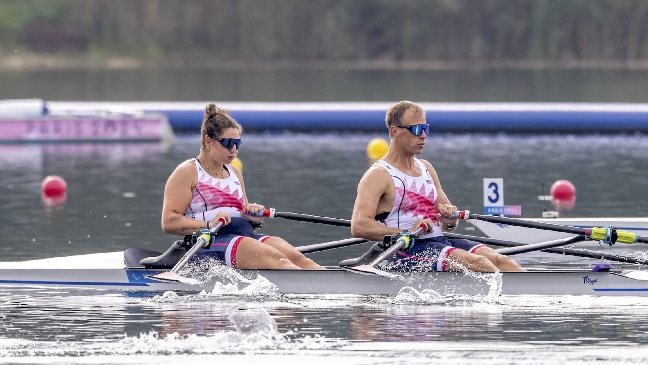 PR3 Mixed Double Finishes Third in Repechage at Paralympic Games - USRowing